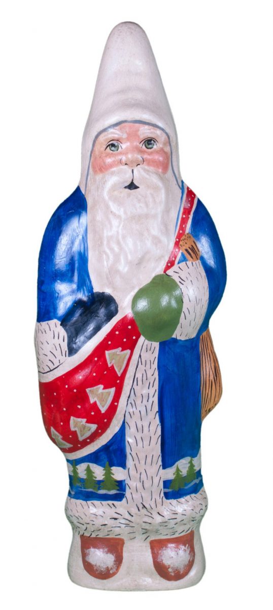 Blue Father Christmas with Train from Vaillancourt