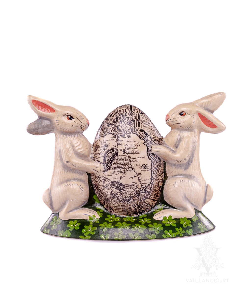 Chalkware Rabbits by Vaillancourt Folk Art of Sutton, MA