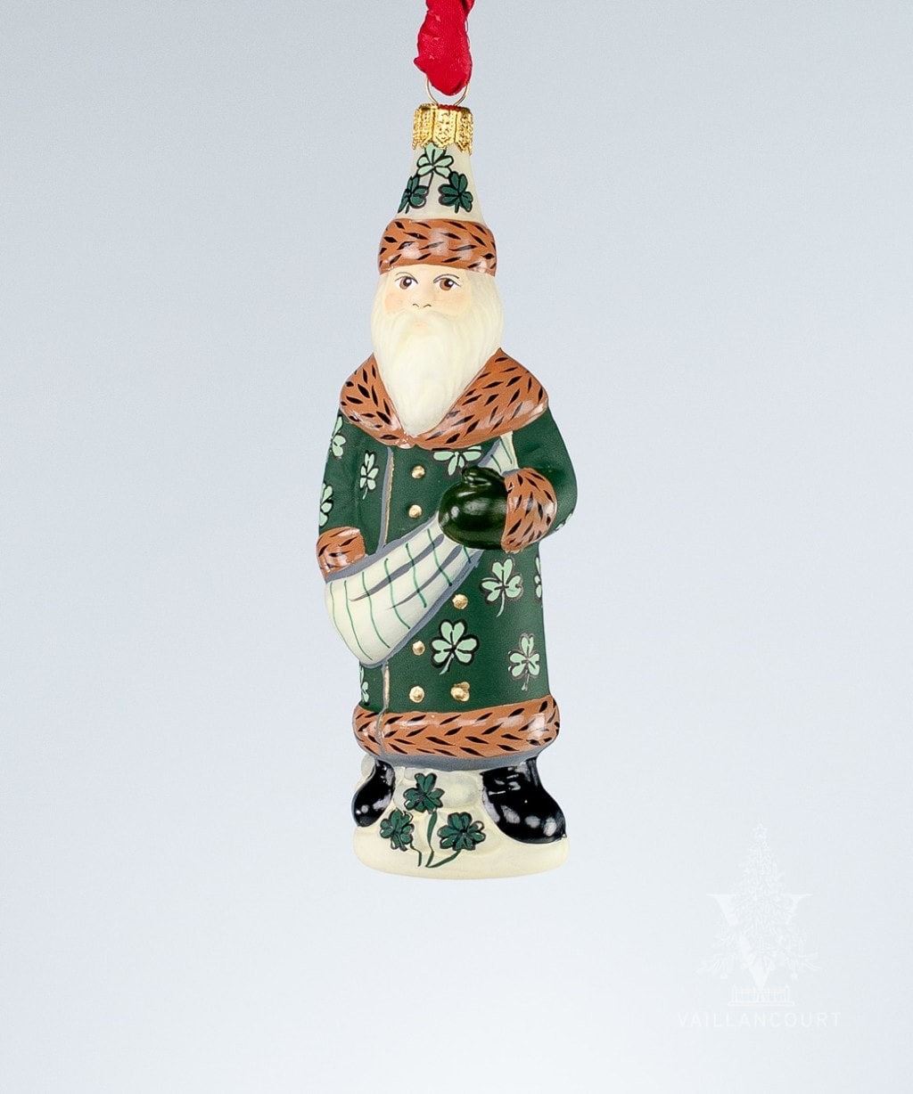 St. Patrick's Day Irish Santa Series Chalkware by Vaillancourt Folk Art