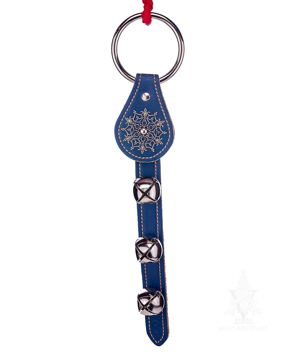 Belsnickel Bells' 3-Bell Leather Strap with Snowflake Charm from ...