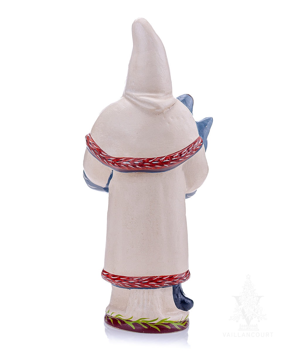 Santa with Delft Punchbowl and Ginger Cake from Vaillancourt