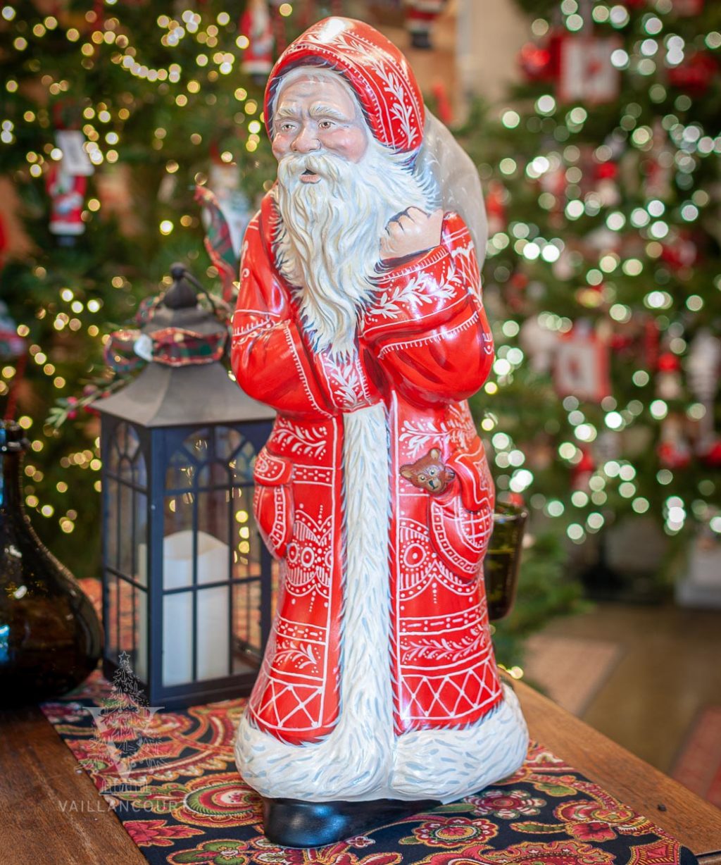 Statement Red Hunched Gingerbread Santa from Vaillancourt